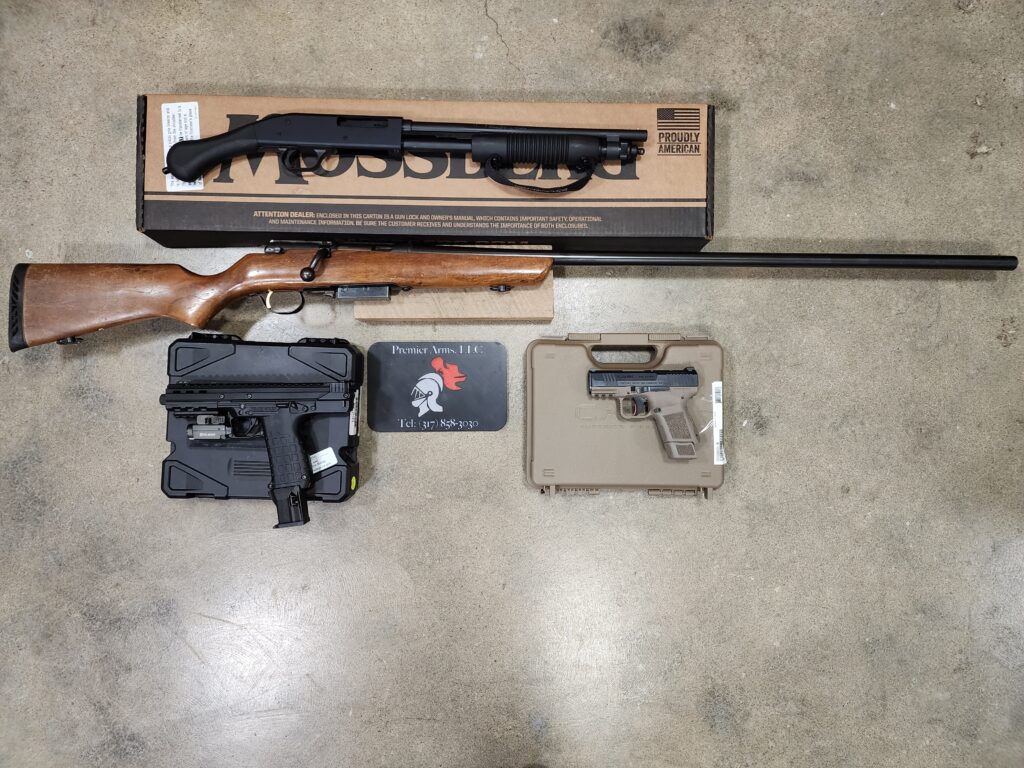Mossberg 590 Shockwave, Marlin 55 Goose Gun, Canik METE MC9, Kel-Tec CP ...