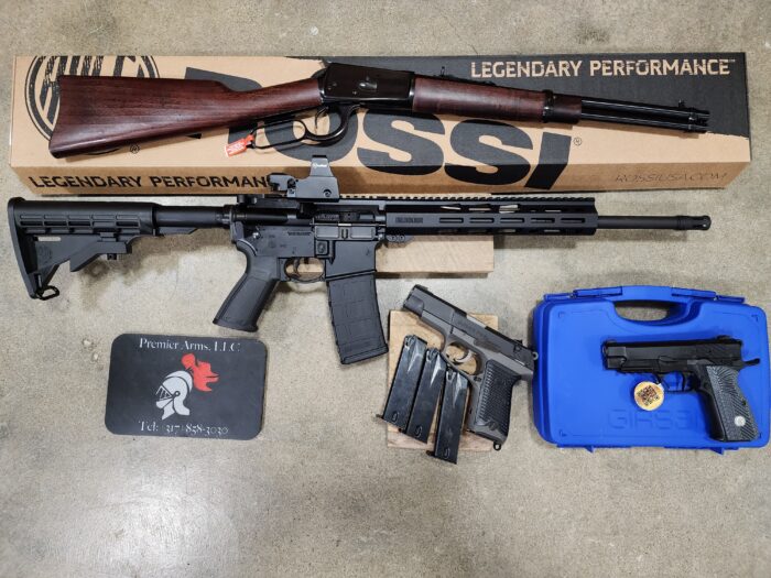 Rossi R92, Ruger AR-556, Girsan MCP35, Ruger P85 - Premier Arms