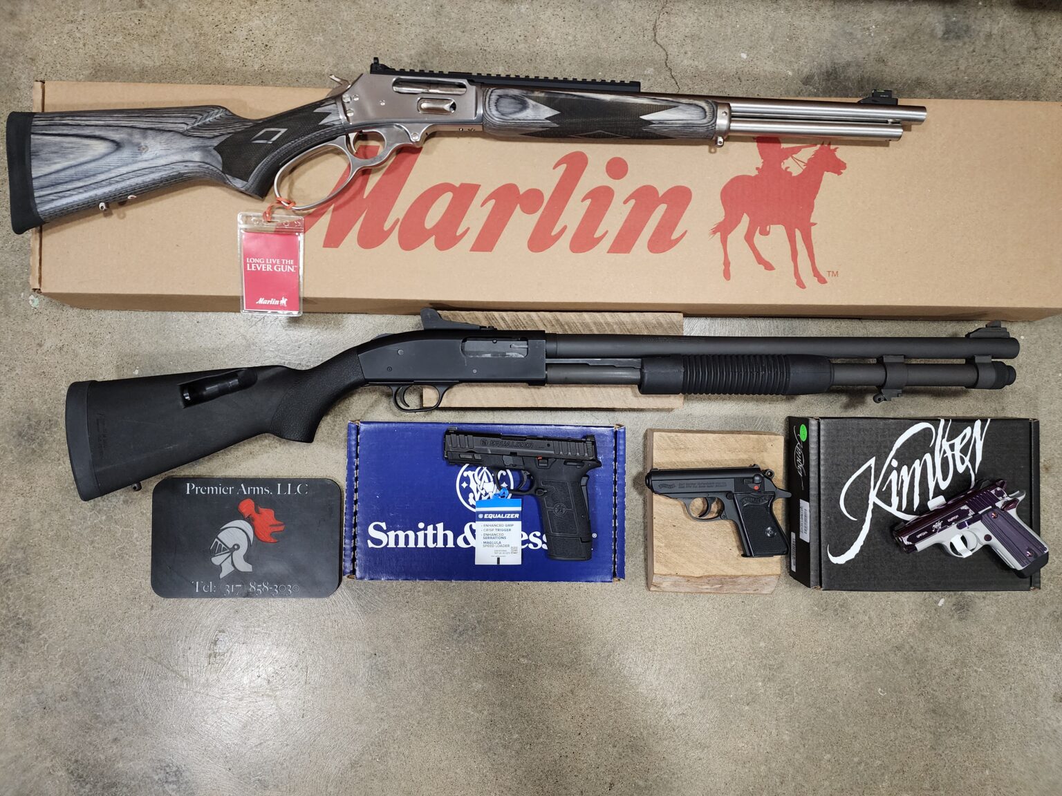 Marlin 1895SLB, Mossberg M590-A1, Kimber Micro 380 Amethyst, Walther ...
