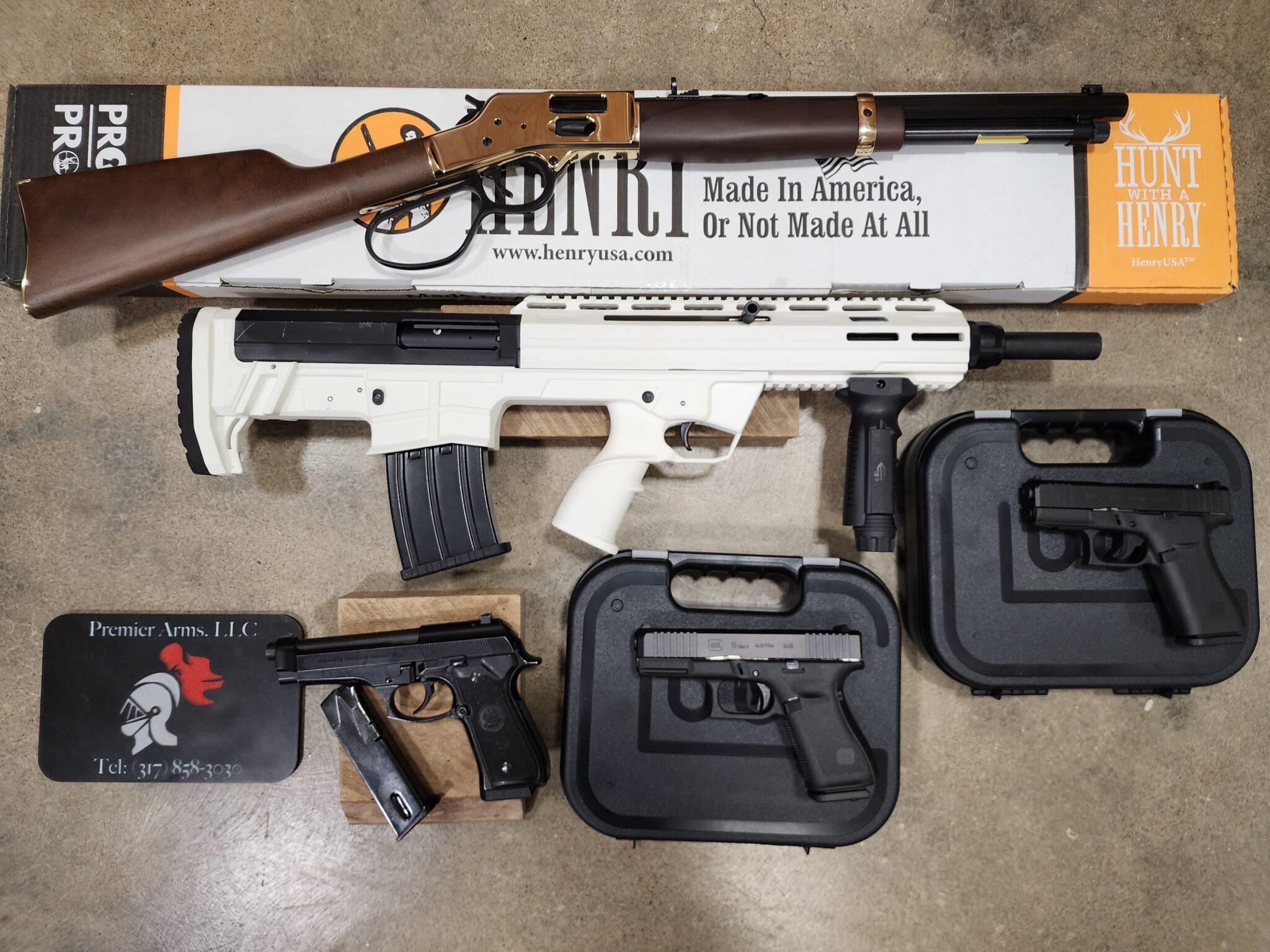 Henry Big Boy Brass, Tokarov TBP 12, Glock 43X, Glock 19 Gen 5, Beretta ...