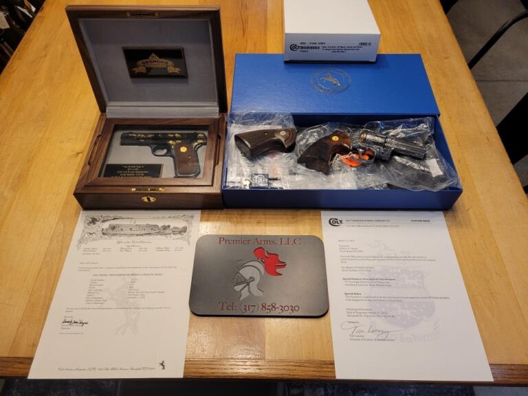 One of a kind and historically significant Colt Custom Shop hand ...