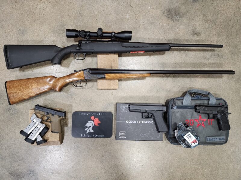 Savage Axis, Stevens 311A, Staccato 2011C, Glock 17 Gen 1 Classic, S&W ...