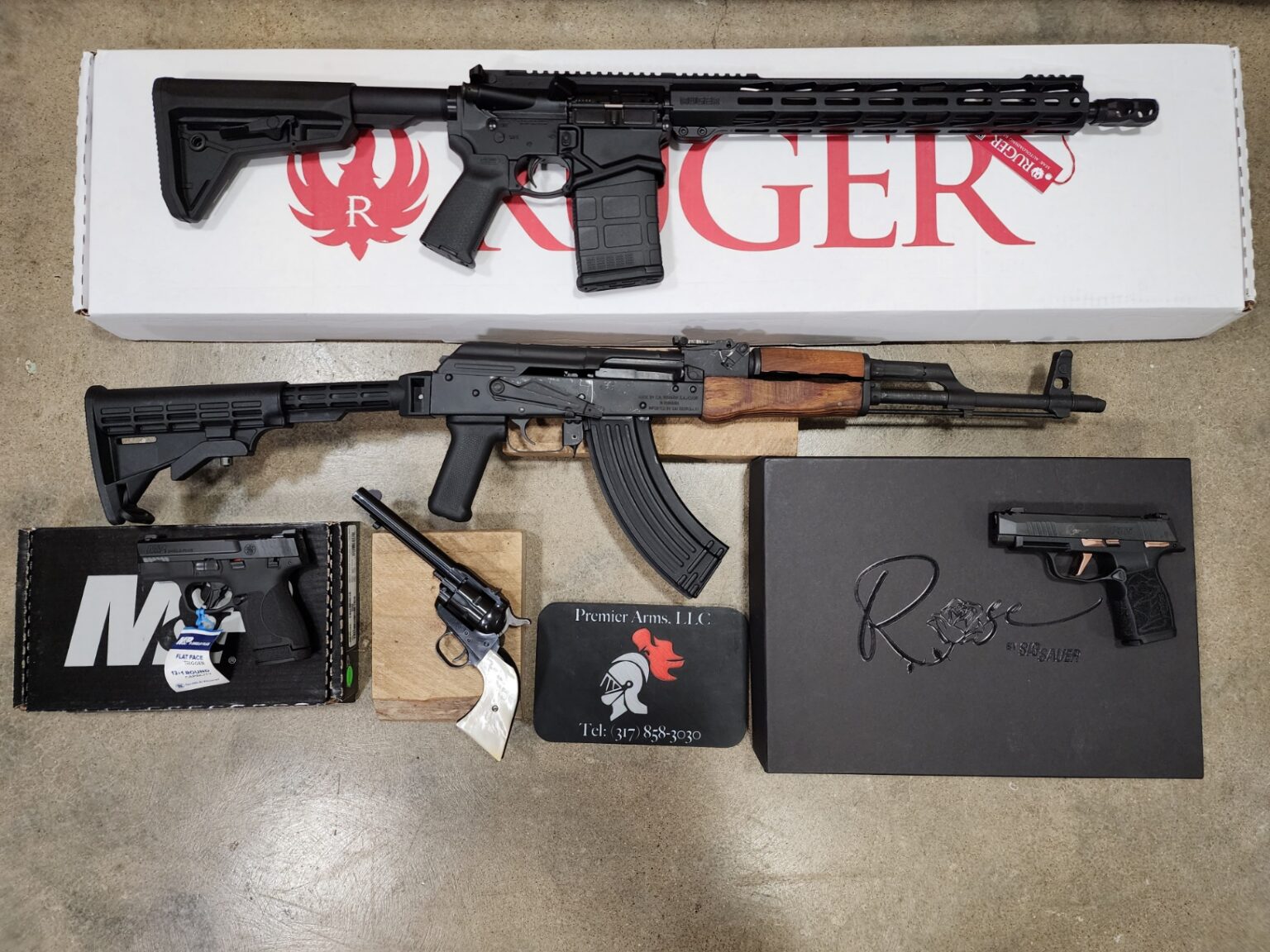 Ruger SFAR, Romarm GP/Wasr-10/63, Sig Sauer P365XL Rose, Ruger Single ...