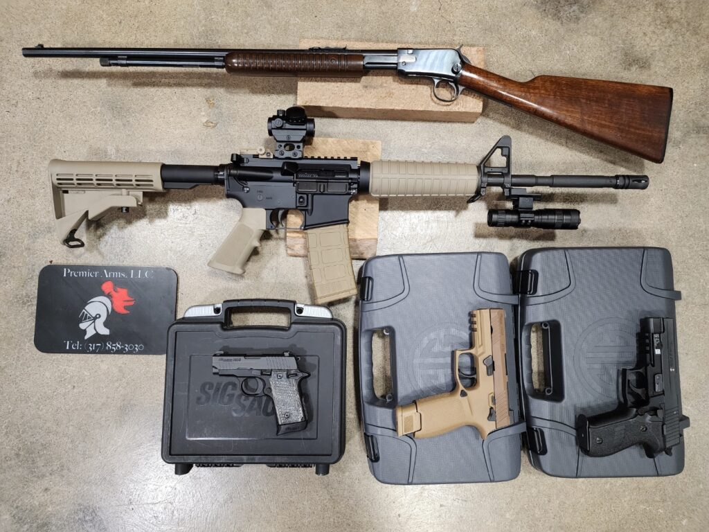 Winchester 62A, PSA PA-15, Sig Sauer P226 Mk-25, Sig Sauer P320CA-M18 ...