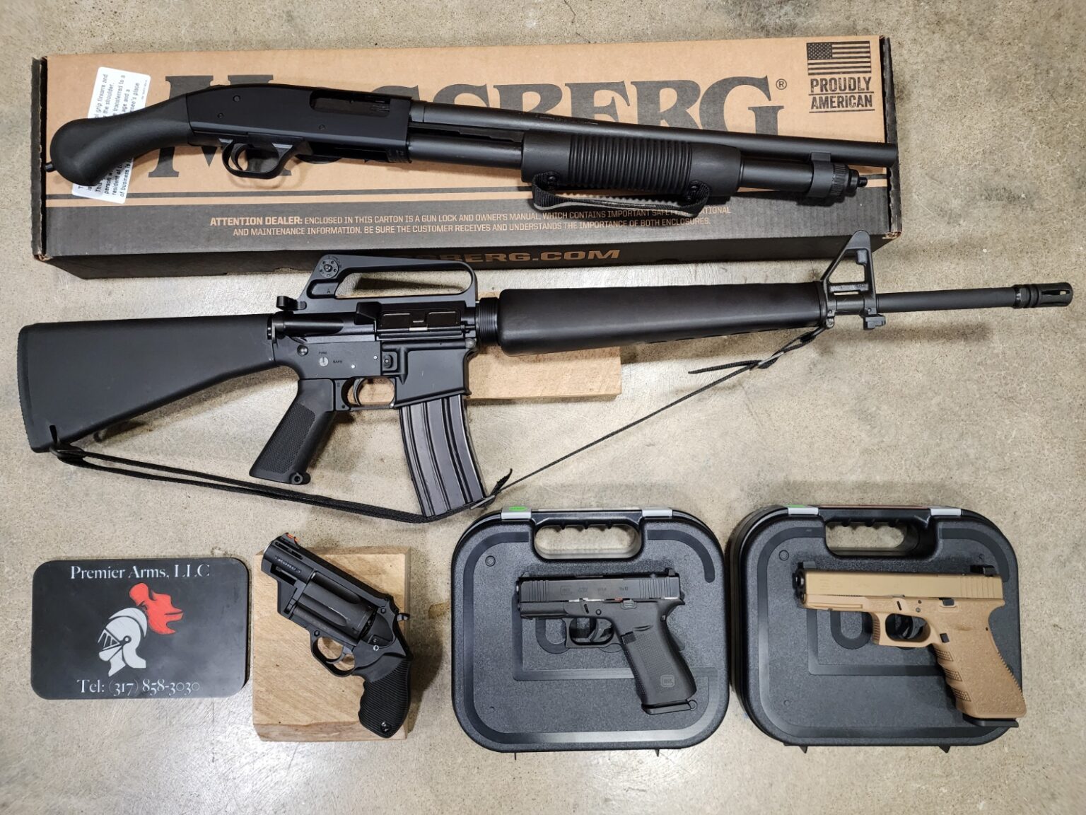 Mossberg 590 Shockwave, Windham Weaponry WW-15, Glock 22X Gen 3, Glock ...