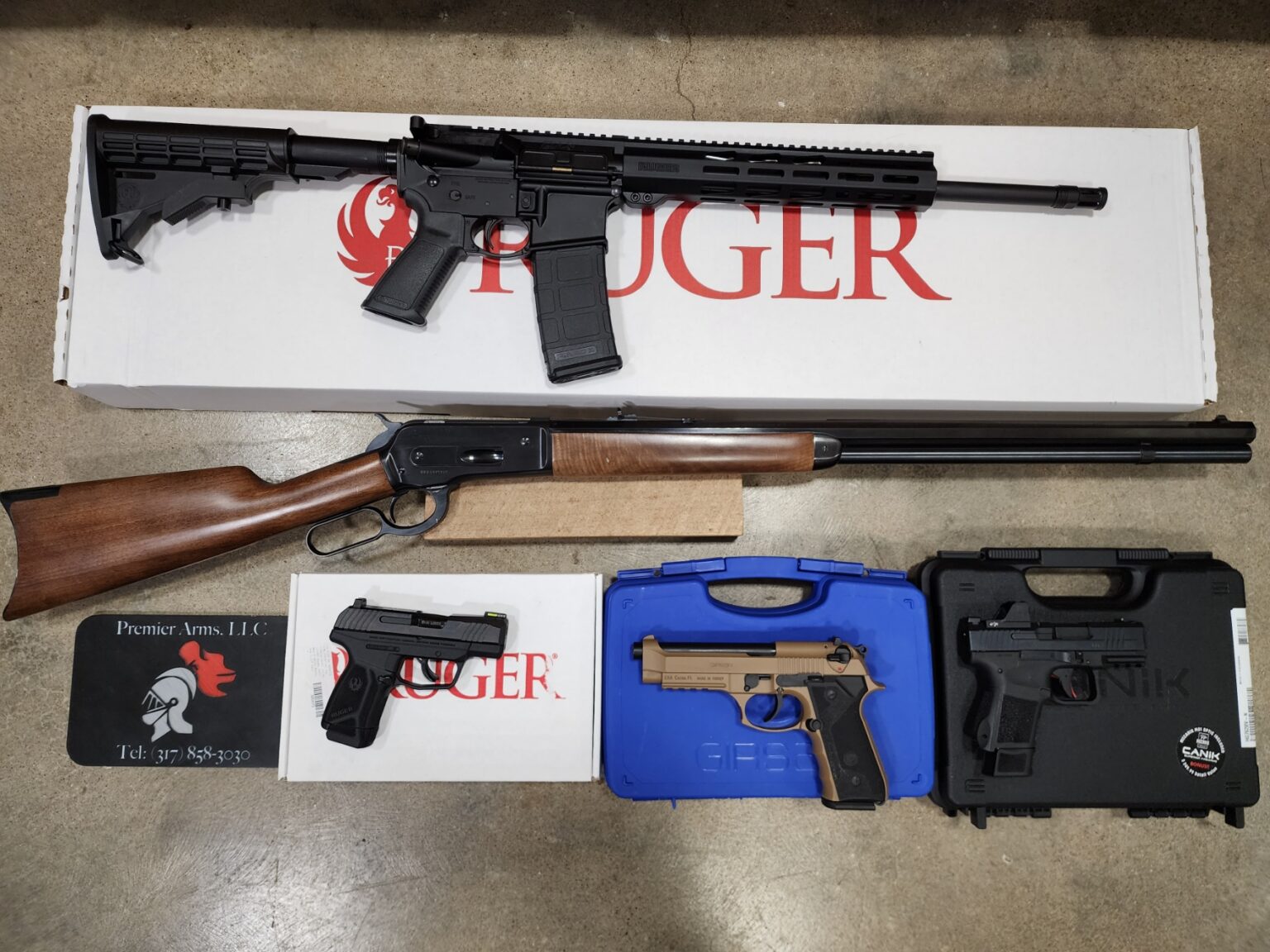 Ruger AR-556, Browning 1886, Canik Mete MC9 MO1, Girsan Regard MC ...