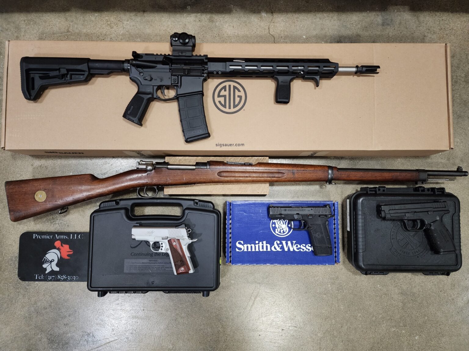 Sig Sauer M400 Tread Coil, Carl Gustafs M96, Springfield XD-9 Mod.2 ...