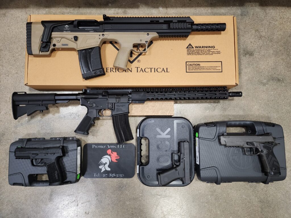 ATI Bulldog, Radical Arms RF-15, Sig Sauer P226-XFIVE Legion, Glock 43X ...