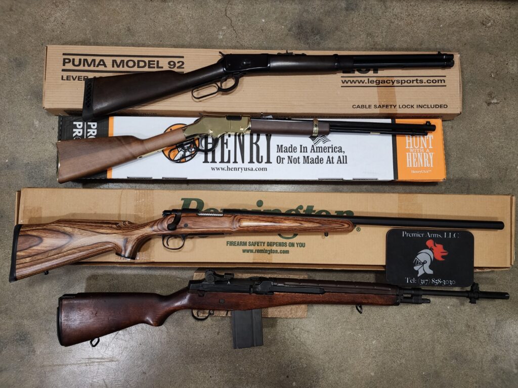 Puma M92, Henry Golden Boy, Remington 700 Varmint, Springfield M1A ...
